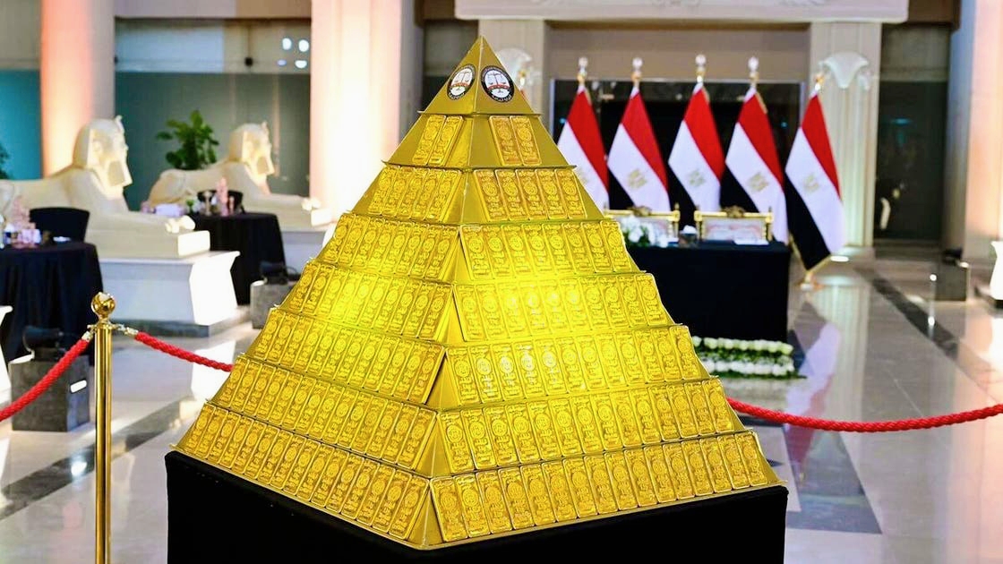 Egypt hands over a golden pyramid worth 1.65 billion pounds to the ...